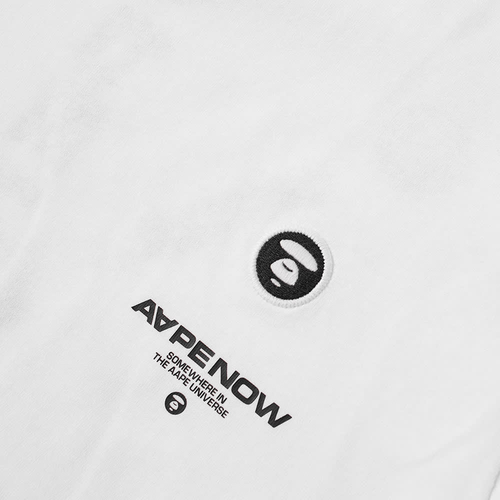 AAPE Long Sleeve Aape Now Tee White | END.