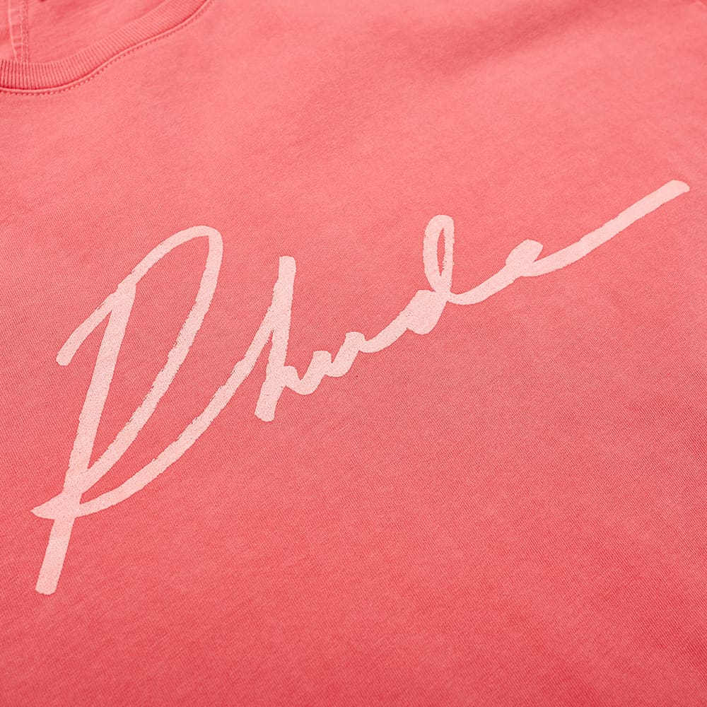 Rhude Script Logo Tee Red END Global rhude-script-logo-tee-red-end-global