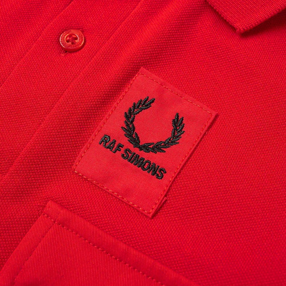 Fred Perry x Raf Simons Logo Pocket Polo Goji Berry | END.