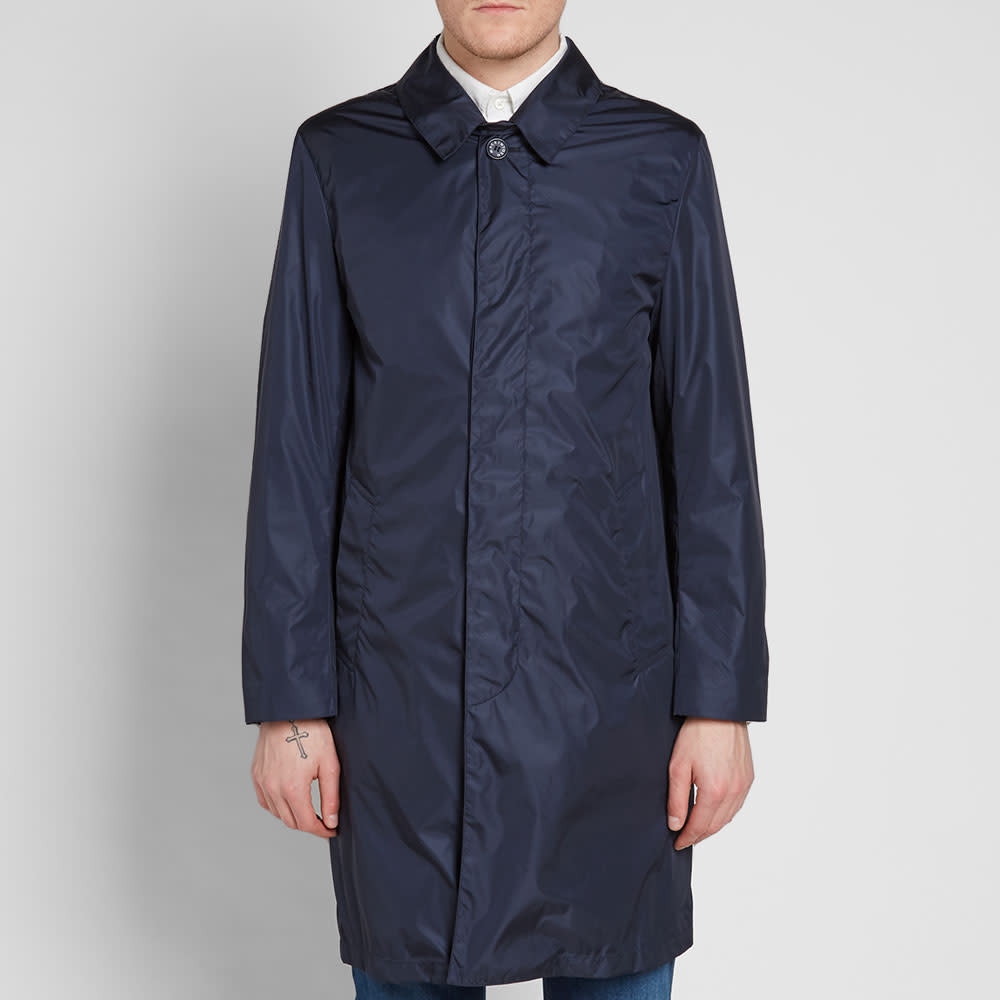Mackintosh Nylon Classic Long Mac Navy | END.
