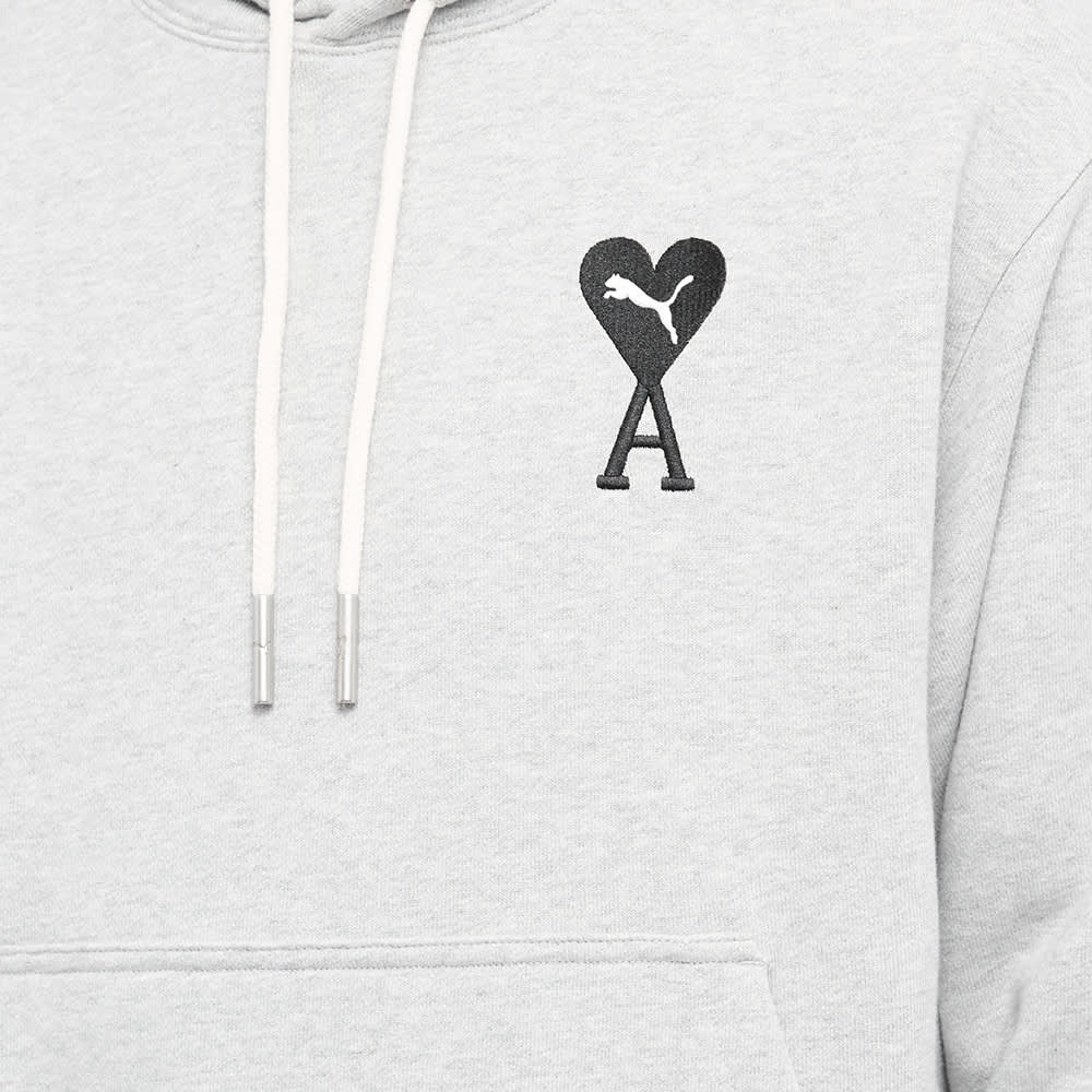 Puma x AMI Heart Logo Hoody Light Gray Heather | END. (DK)