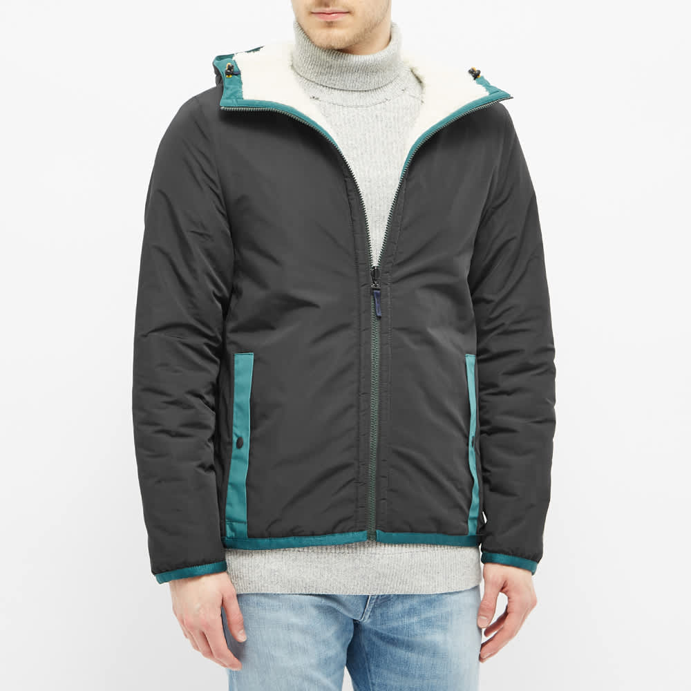 Paul Smith Reversible Sherpa And Nylon Fleece Jacket White & Black ...