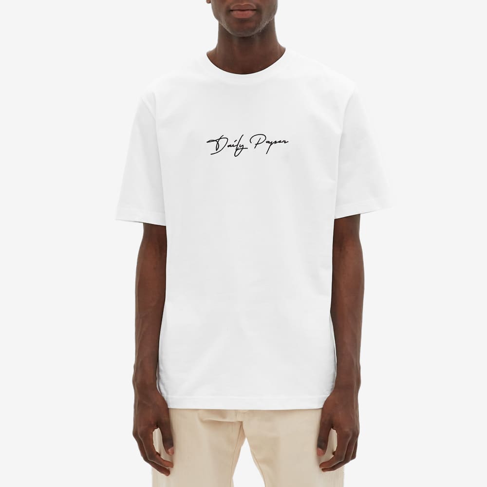 Daily Paper Script Logo Tee White | END. (US)