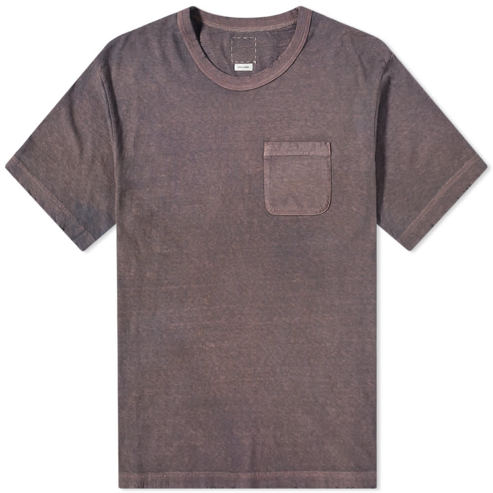 Visvim Jumbo Uneven Dye Tee Purple | END. (US)