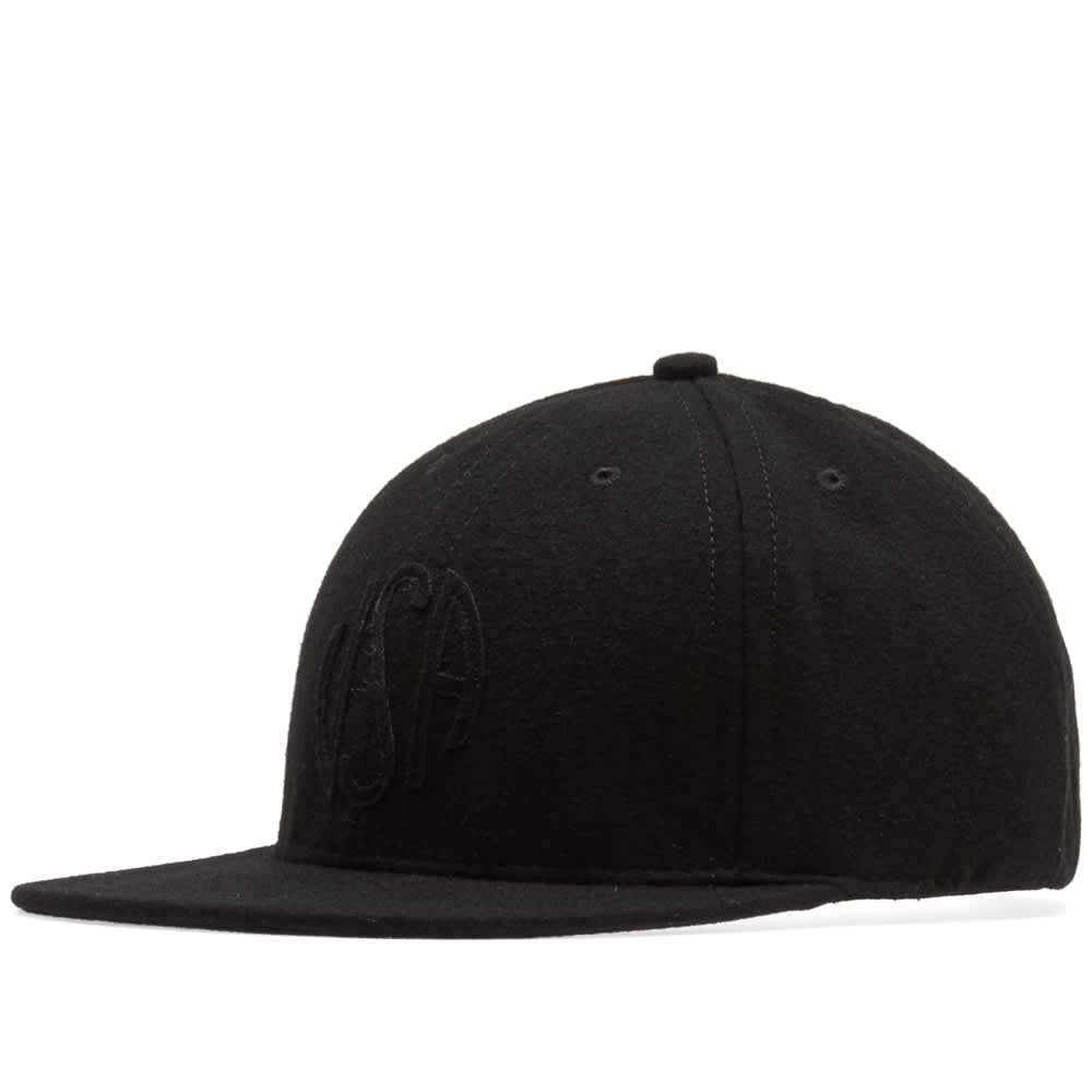Save Khaki Wool Hopsack USA Cap Black | END.