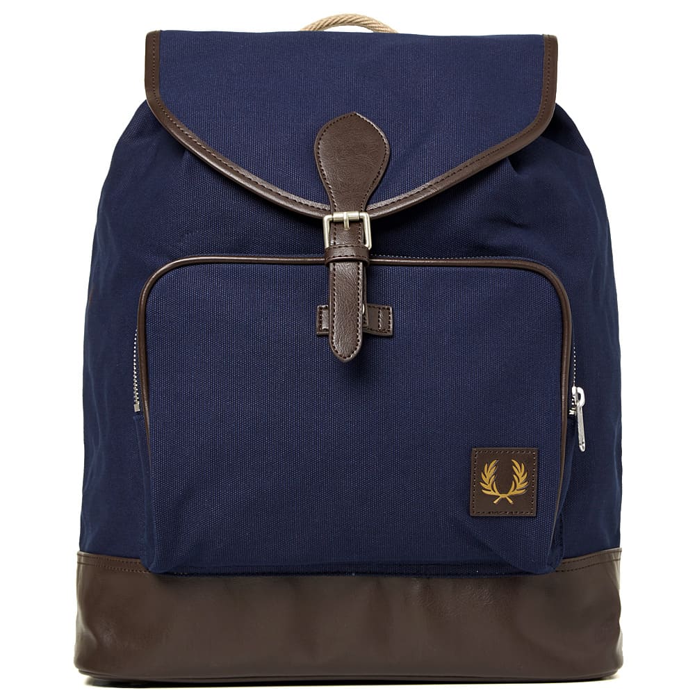 Fred Perry Classic Canvas Rucksack Carbon Blue | END. (US)