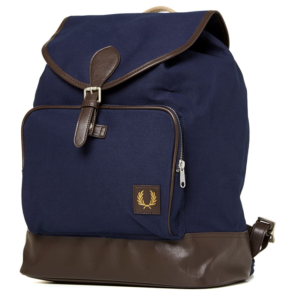Fred Perry Classic Canvas Rucksack Carbon Blue | END. (US)