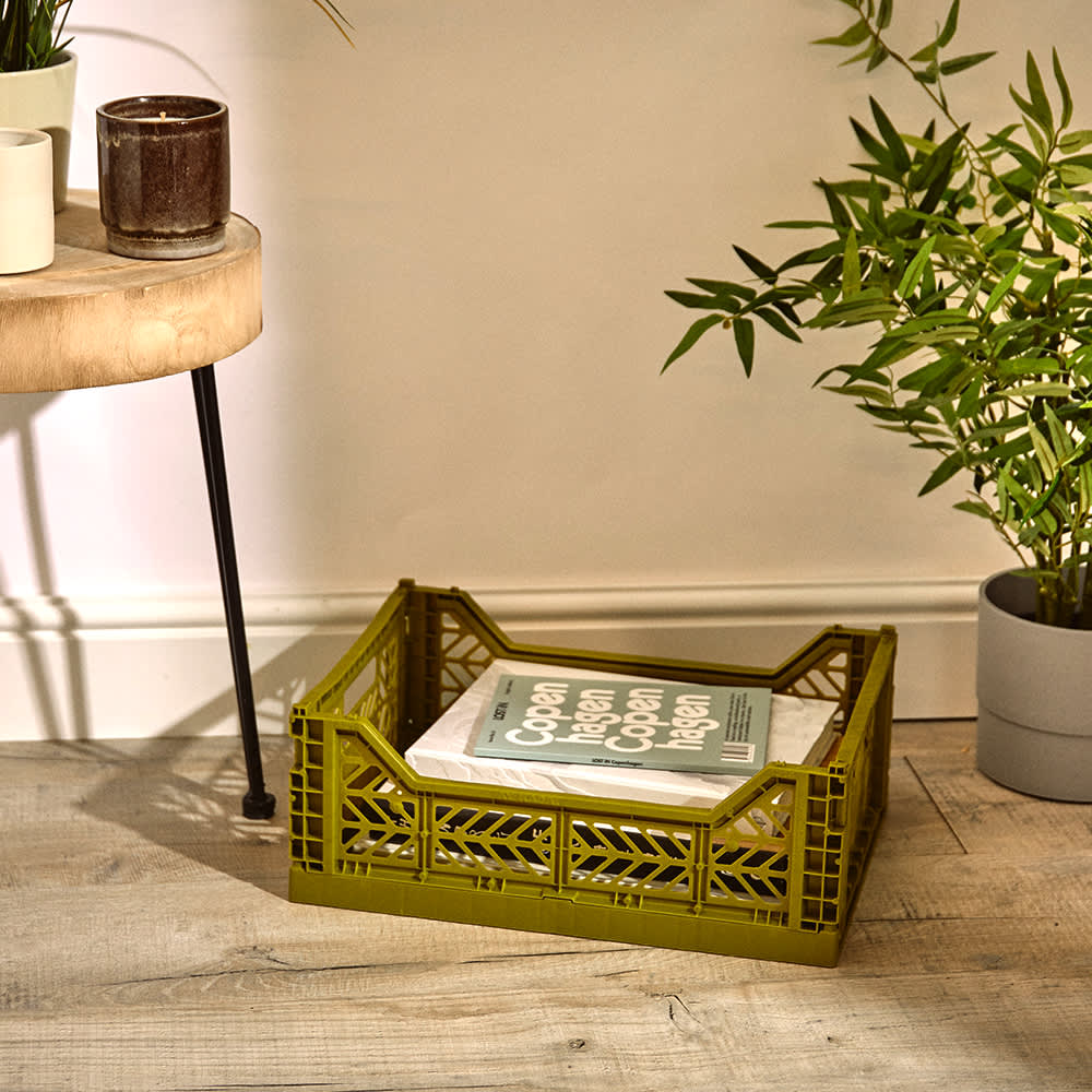 HAY Medium Colour Crate Olive | END.