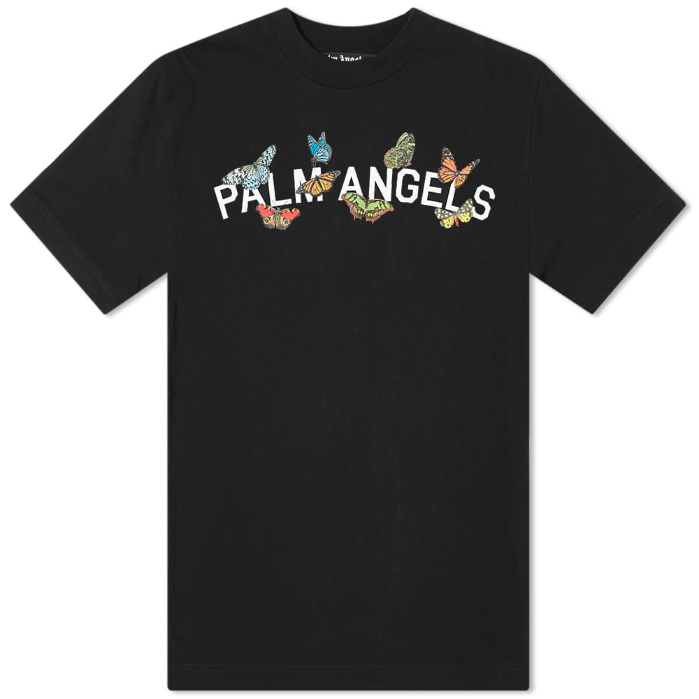 Palm Angels Butterfly College Tee Black & White | END. (IT)