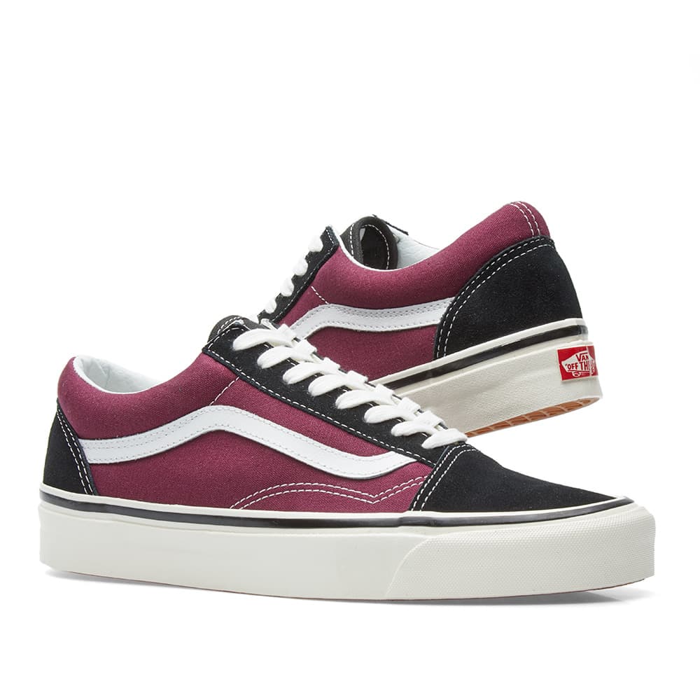 Vans Old Skool 36 Dx Black And Og Burgundy End Europe