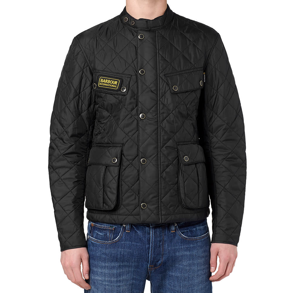 barbour international derny quilted jacket