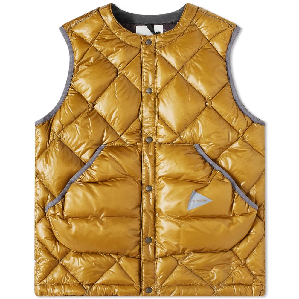 and wander Diamond Stitch Down Vest Camel | END. (Europe)