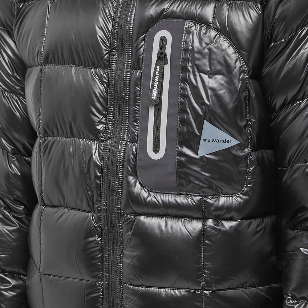 and wander Diamond Stitch Down Jacket Black | END. (KR)