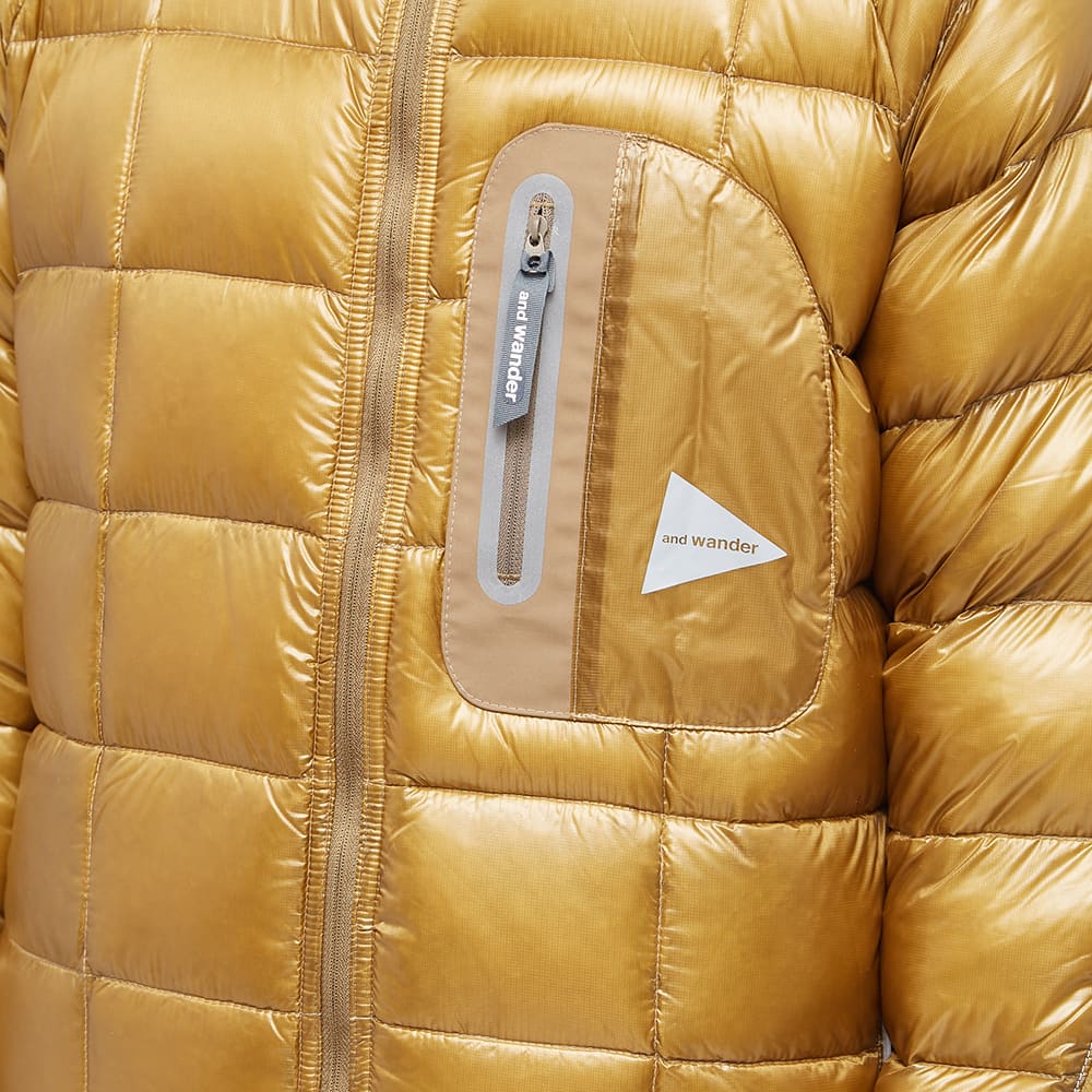 and wander Diamond Stitch Down Jacket Camel | END. (SG)