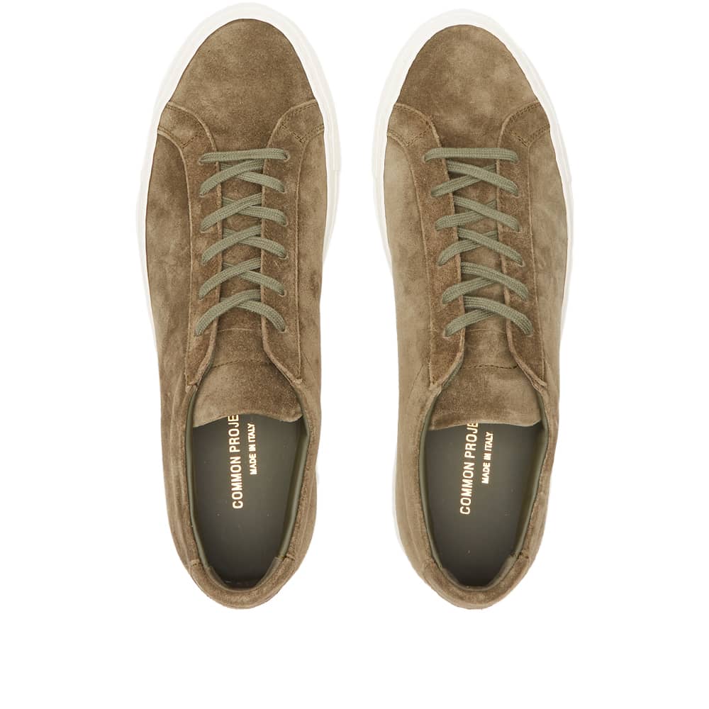 Common Projects Achilles Low Suede Olive END IT common-projects-achilles-low-suede-olive-end-it
