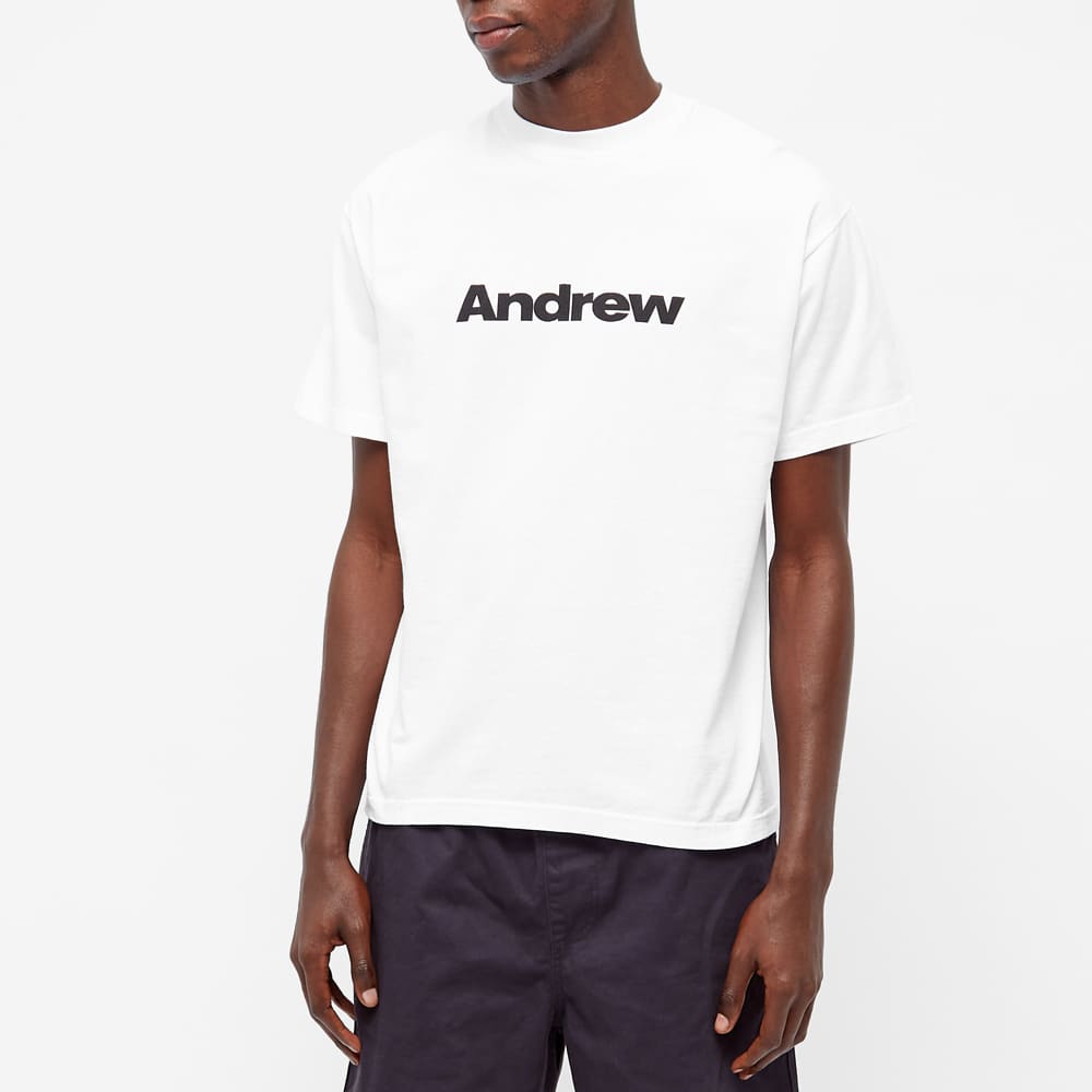 Andrew Logo Tee White | END.