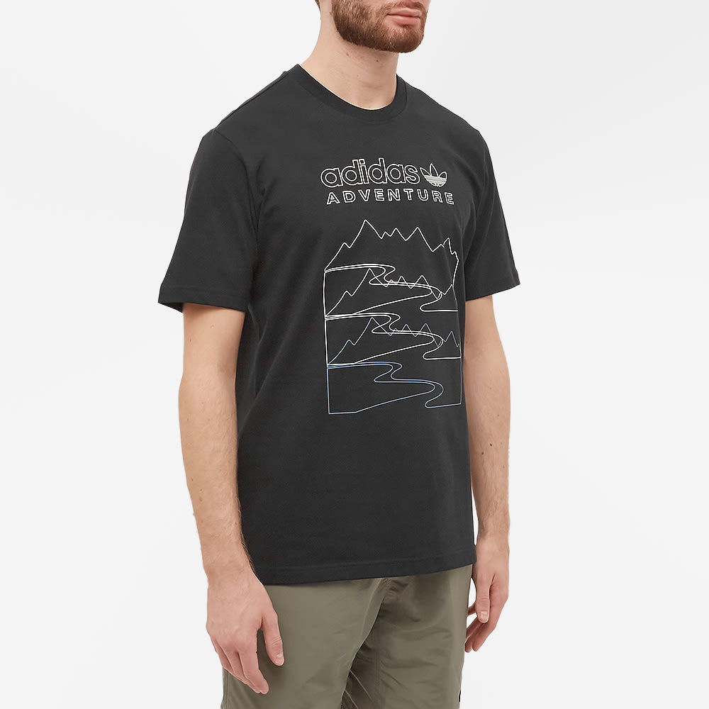 Adidas Adventure Mountain Front Tee Black | END. (ES)