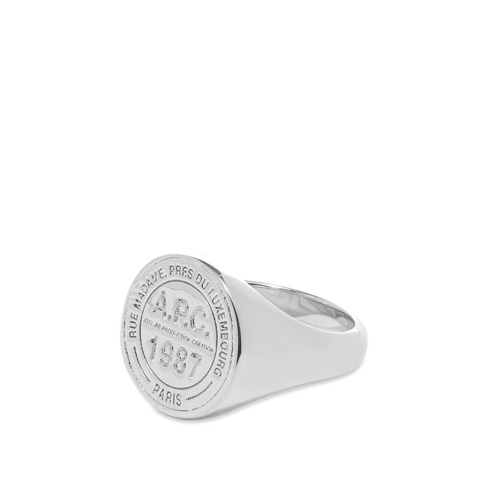 A.P.C. Stamp Signet Ring Silver | END. (UK)