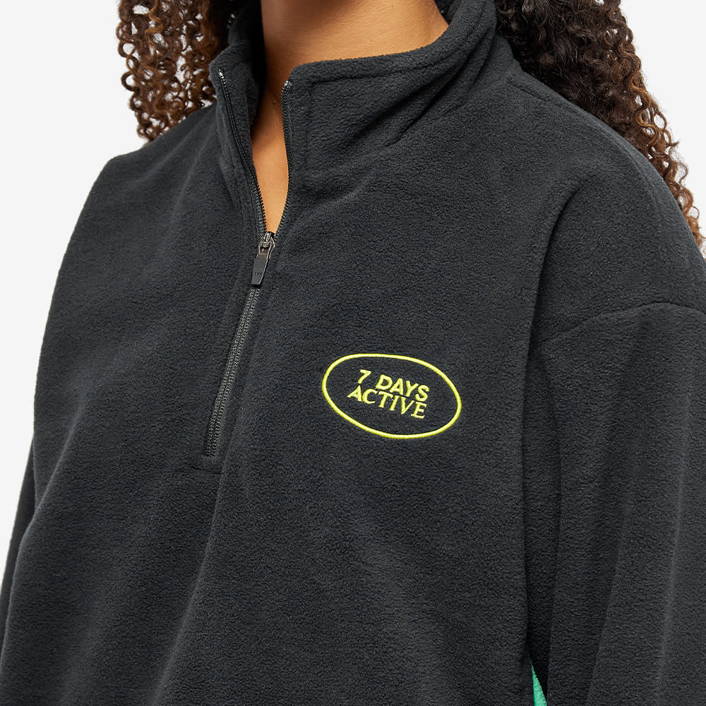 7 Days Active Fleece Pullover Black & Green | END. (TW)