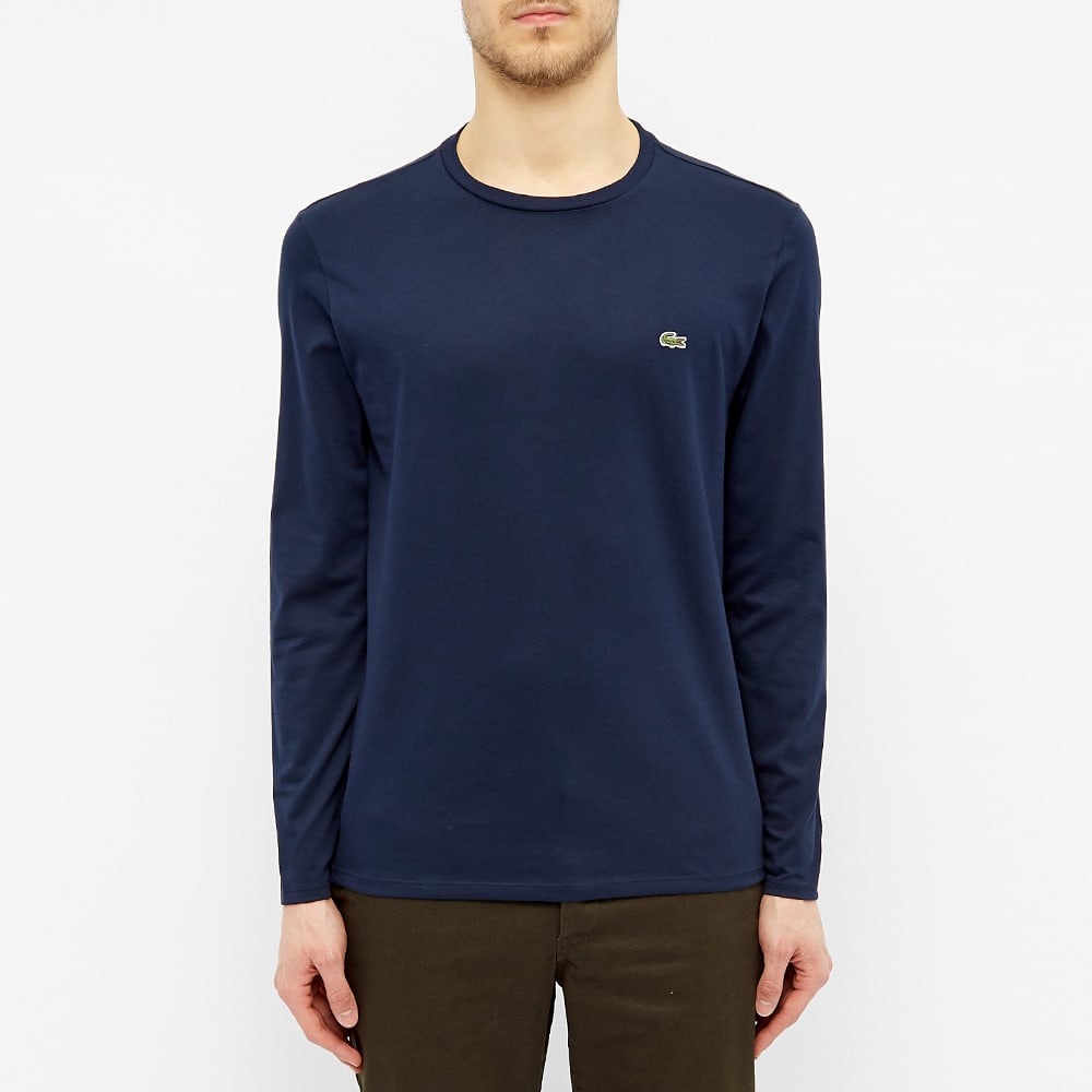 Lacoste Long Sleeve Classic Tee Navy End Us