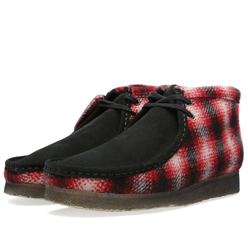 Clarks Originals x Woolrich Wallabee Boot Red Combi Suede | END.