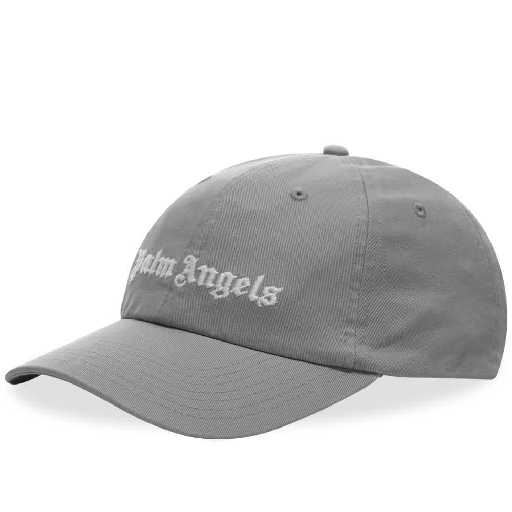Palm Angels Classic Logo Cap Grey White END 