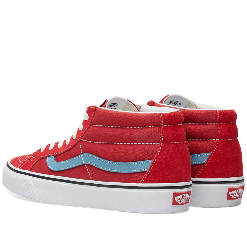 Vans Sk8-Mid Reissue Rococco Red & Adriatic Blue | END. (US)