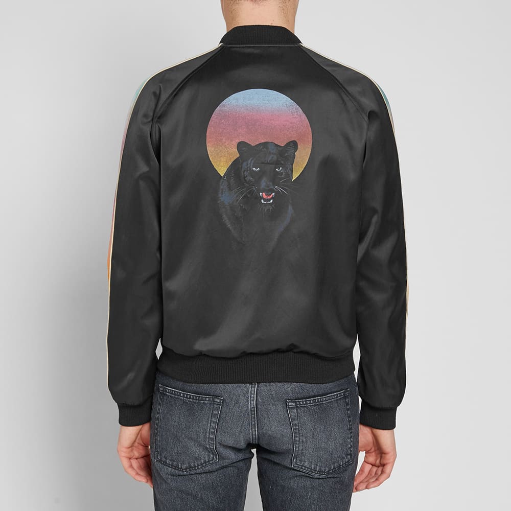Saint Laurent Tie Dye Teddy Jacket Black & Multi | END. (US)