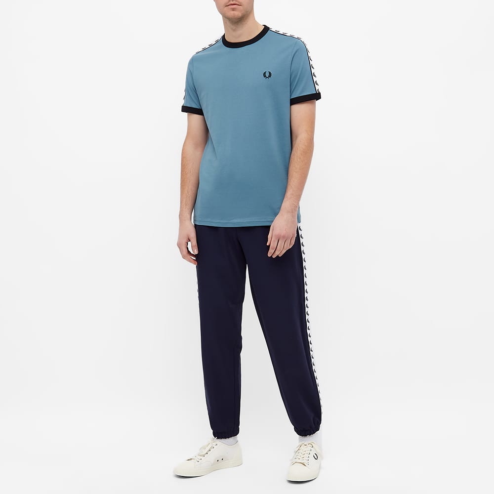 Fred Perry Taped Ringer Tee Ash Blue | END.