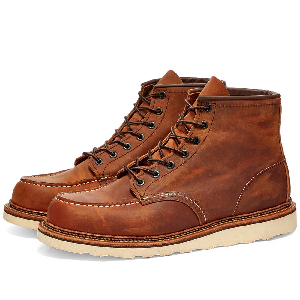 Red Wing 1907 Heritage Work 6" Moc Toe Boot Copper Rough & Tough | END.