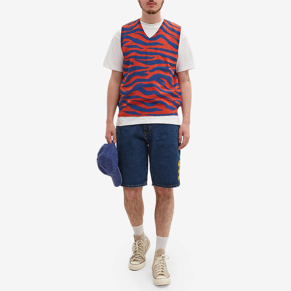 Stussy Tiger Printed Sweater Vest Red | END. (CA)