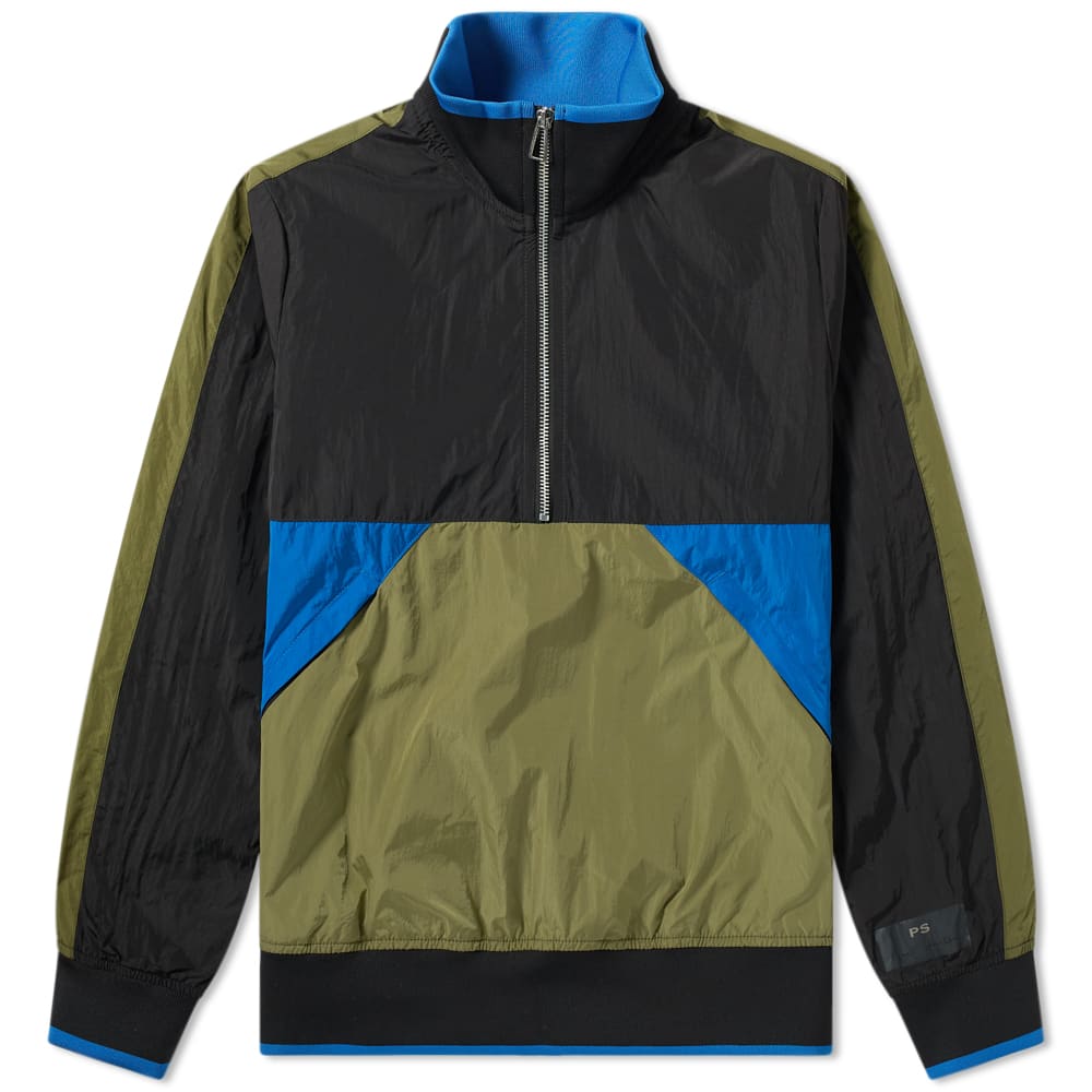 Paul Smith Nylon Half Zip Track Jacket Khaki | END. (US)