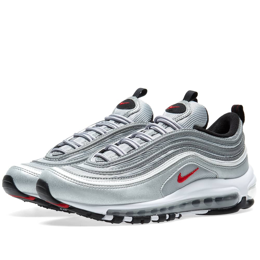 Nike Air Max 97 OG QS Metallic Silver Varsity Red END Europe 