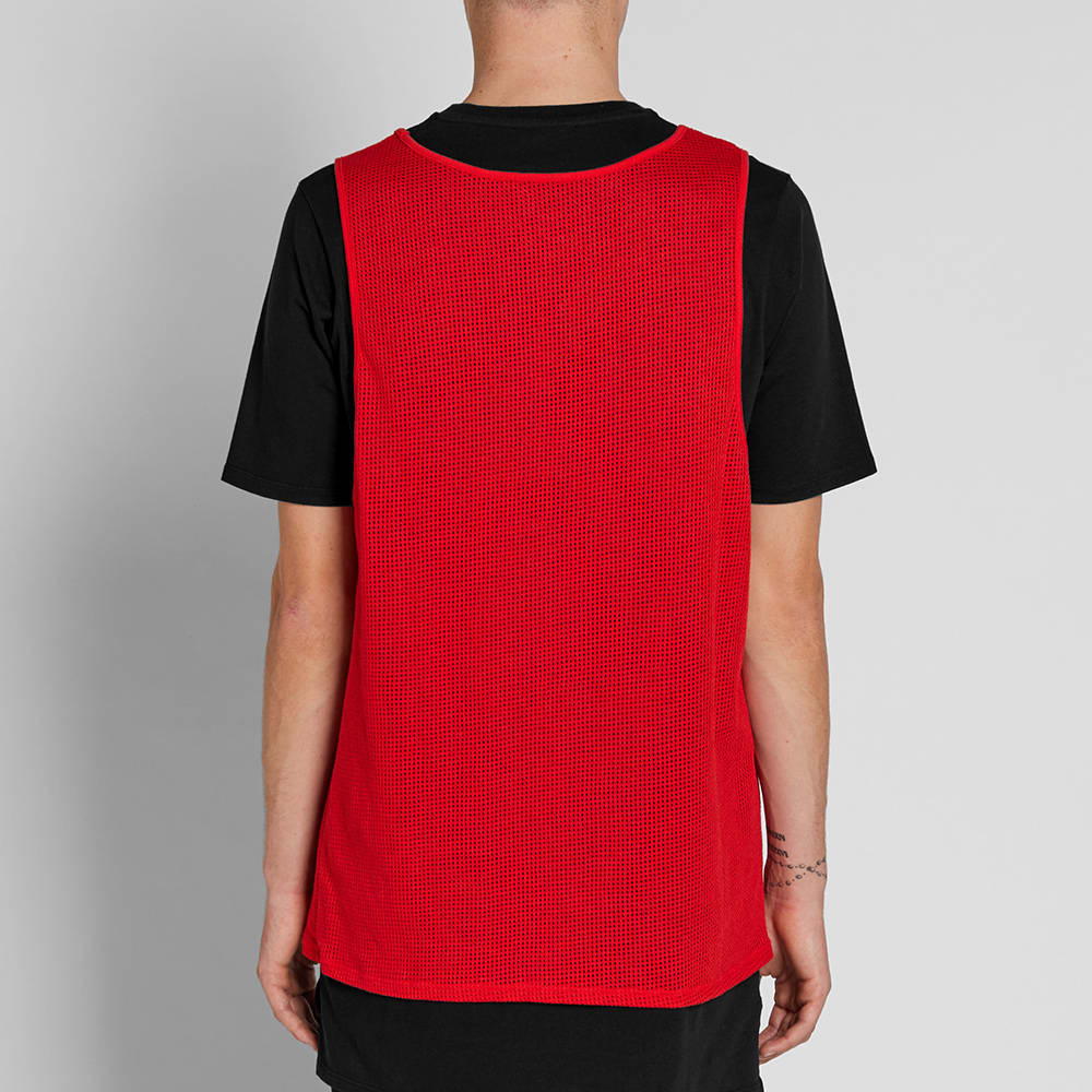Nike Mesh Slight Overlay Tee University Red & Black | END. (Europe)