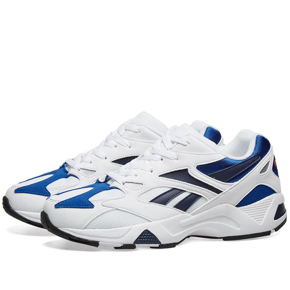 Reebok Aztrek 96 White, Royal & Fiery Orange | END. (AU)