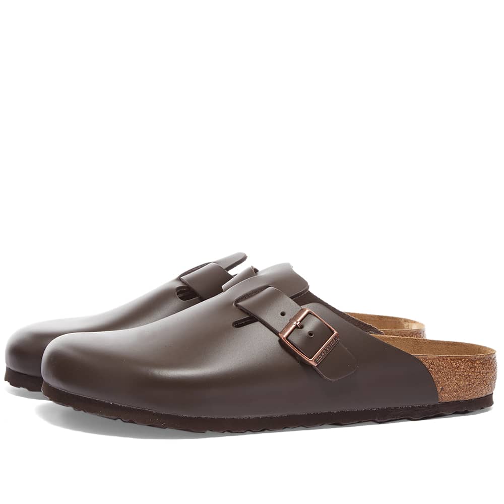 Birkenstock Boston Dark Brown Smooth Leather | END. (US)