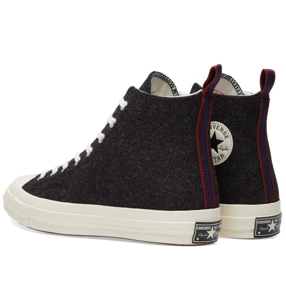 Converse Chuck Taylor '70 Felt Pack Hi Black & Egret | END.