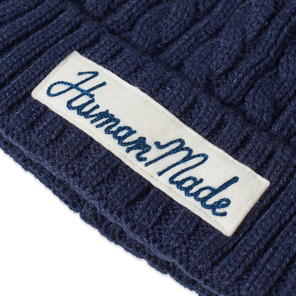 Human Made Cable Beanie Hat Navy | END. (CA)