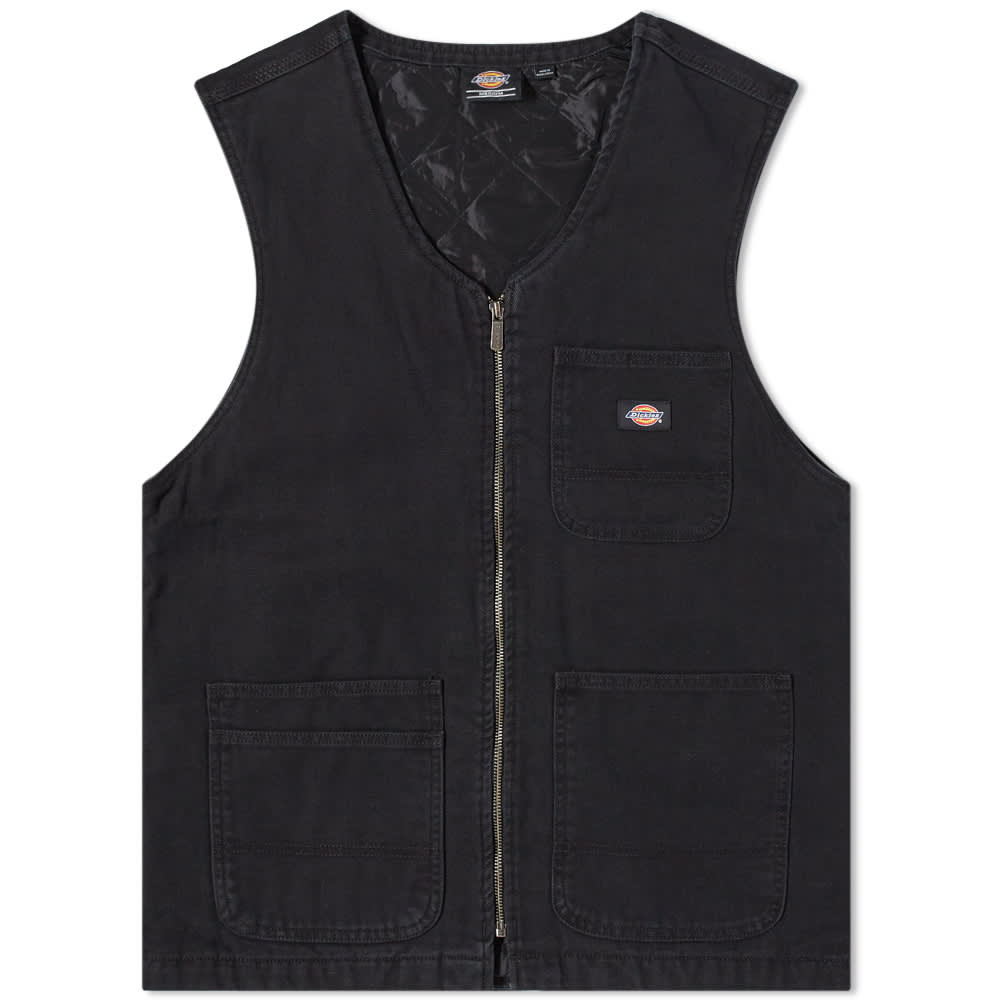 Dickies Duck Canvas Smr Vest Stone Washed Black End Ie
