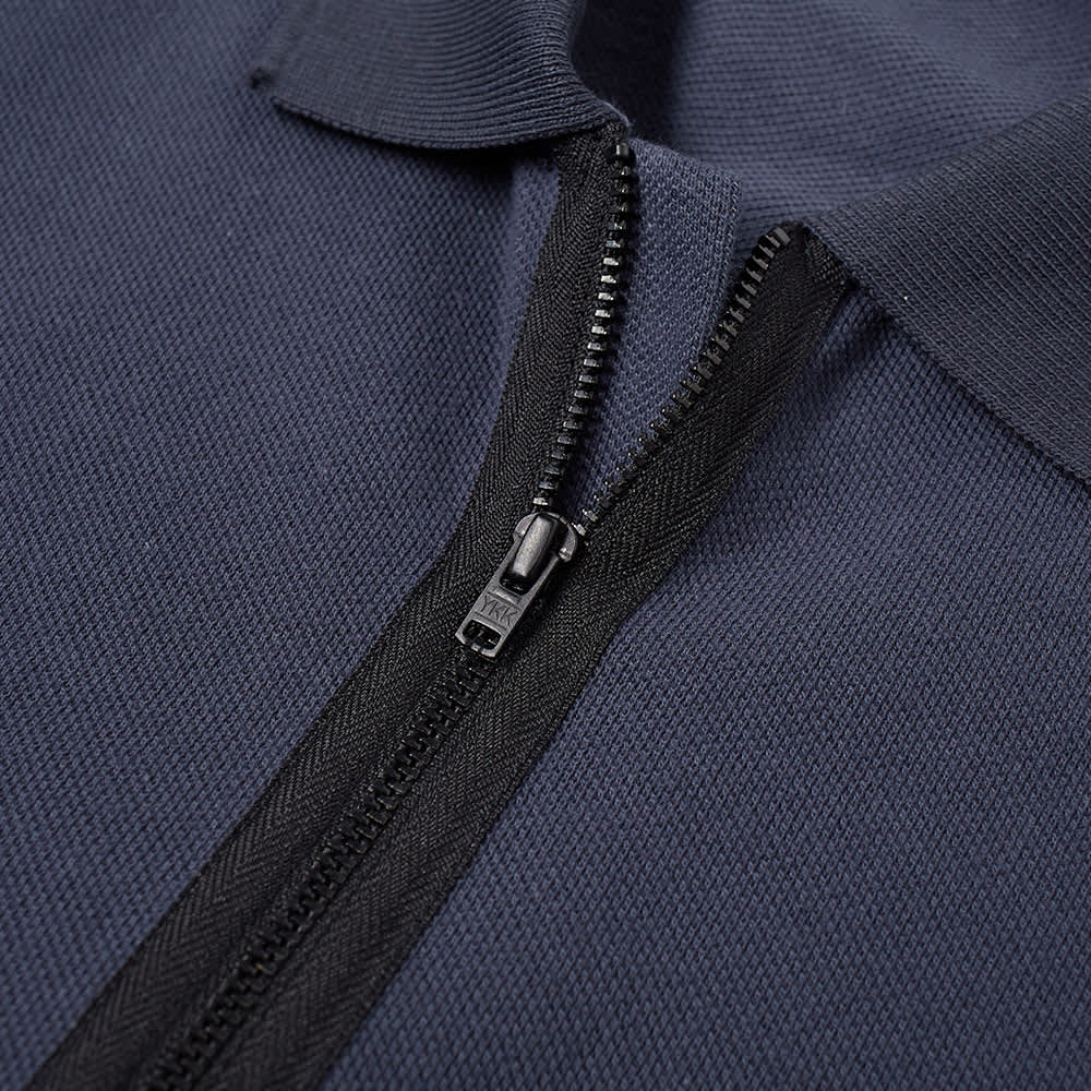 Fred Perry Laurel Half Zip Pique Polo Dark Airforce | END. (US)