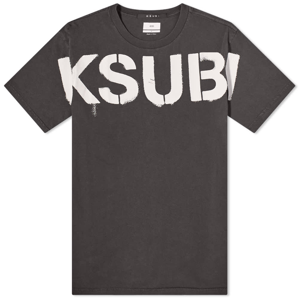 Ksubi Stencil Kash Tee Charcoal | END. (CA)
