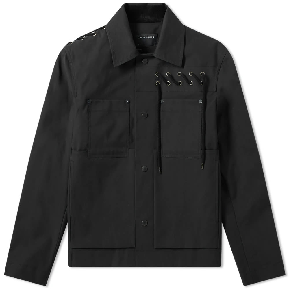 Craig Green Laced Bonded Worker Jacket Black | END. (US)