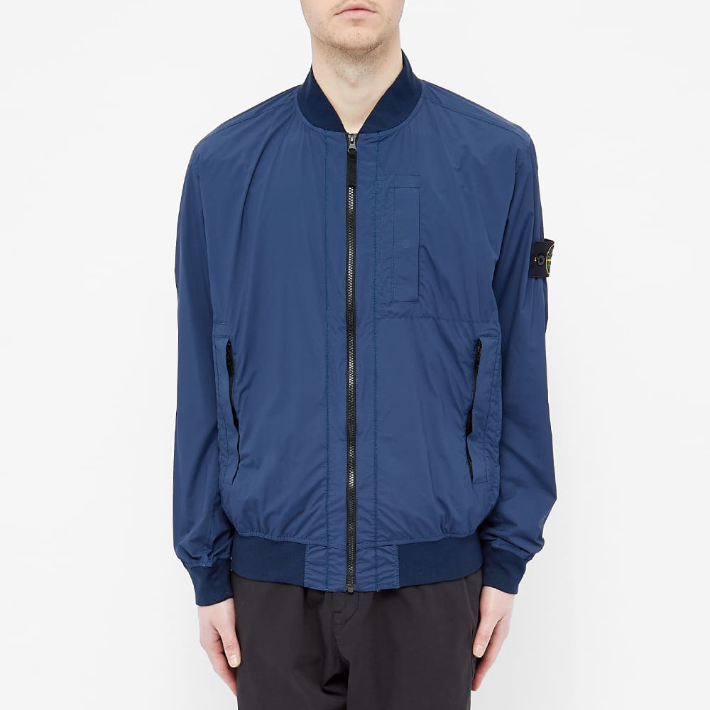 Stone Island Skin Touch Bomber Jacket Blue Marine | END. (HK)