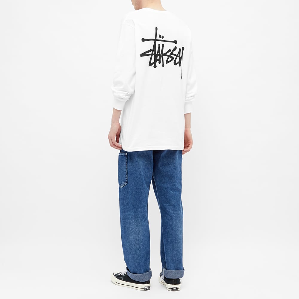 Stussy Long Sleeve Basic Stussy Tee White End Us