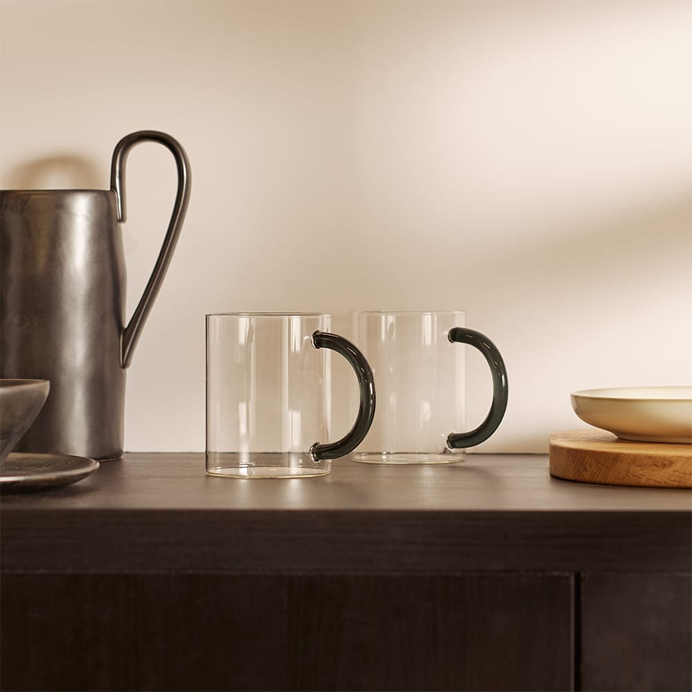Ferm Living Still Mugs - Set of 2 Clear | END.