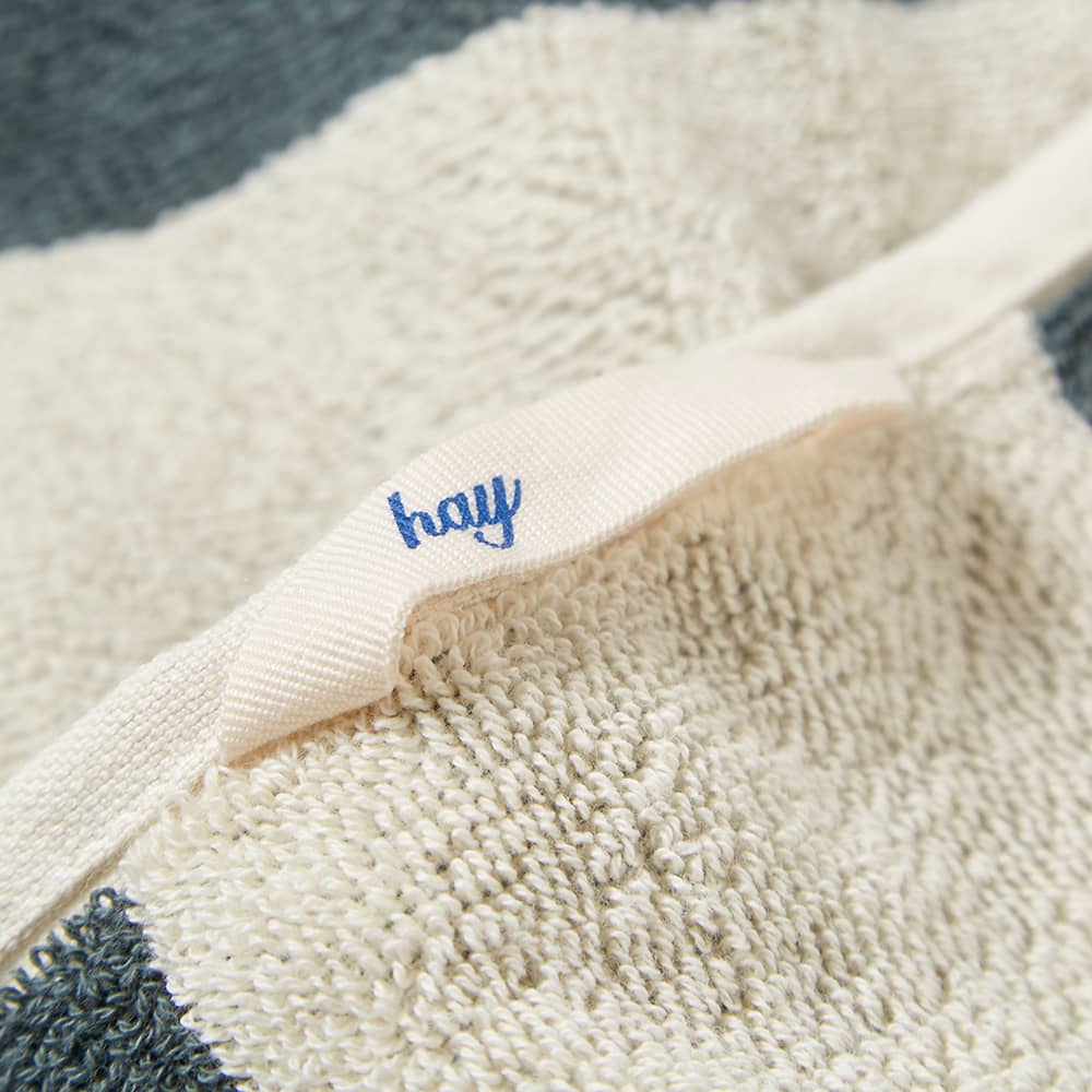 HAY Frotté Striped Bath Towel Dark Green | END. (AU)