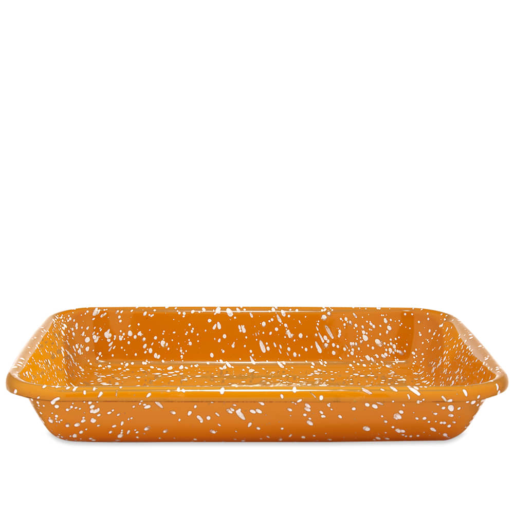HAY Rectangular Enamel Tray Mustard | END.
