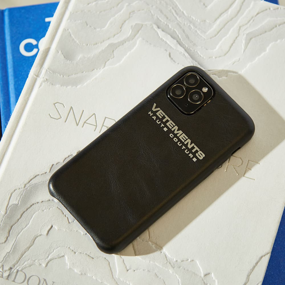 VETEMENTS Haute Couture iPhone 11 Pro Case Black | END. (SG)