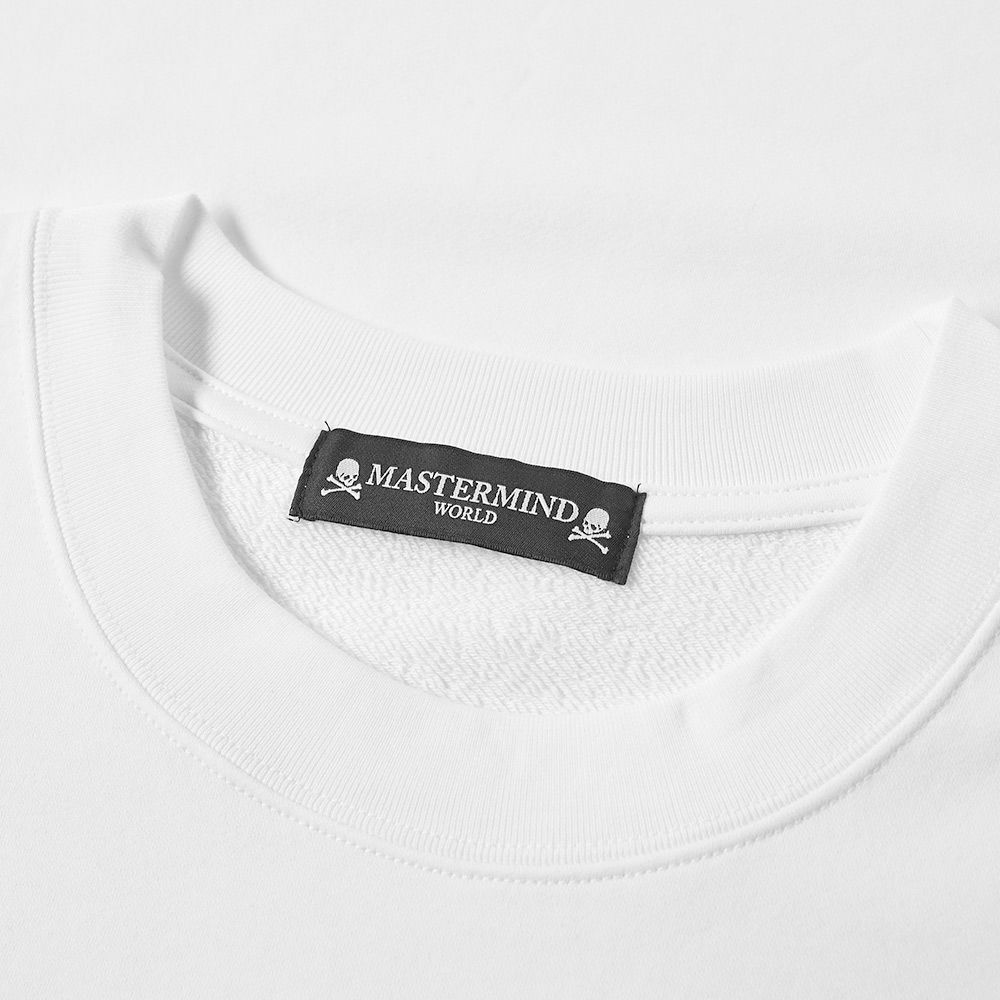 MASTERMIND WORLD 3D Print Logo Crew Sweat White | END.