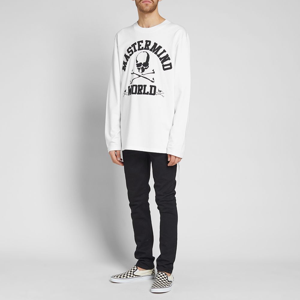 MASTERMIND WORLD 3D Print Logo Crew Sweat White | END.